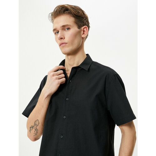 Рубашка KOTON, размер M, черный