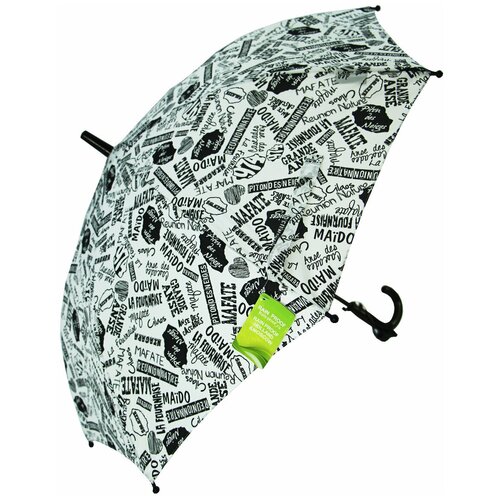 Зонт-трость Rain-Proof, белый, черный