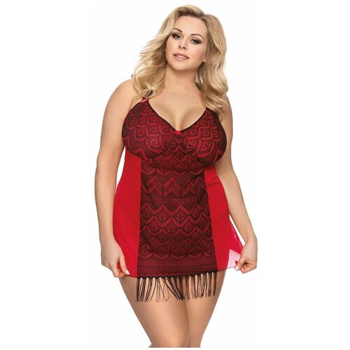 Сорочка  Gorgeous+, размер 5XL/6XL, красный