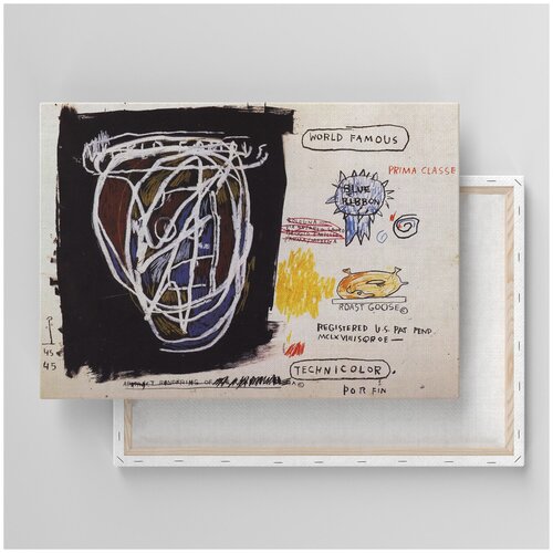 Картина на холсте с подрамником / Basquiat J.M. - Roast / Баския Жан-Мишель