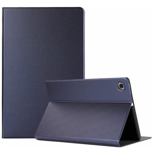 Чехол для планшета Samsung Galaxy Tab A8 10.5" (2021) SM-X200/X205, кожаный, трансформируется в подставку (темно-синий)