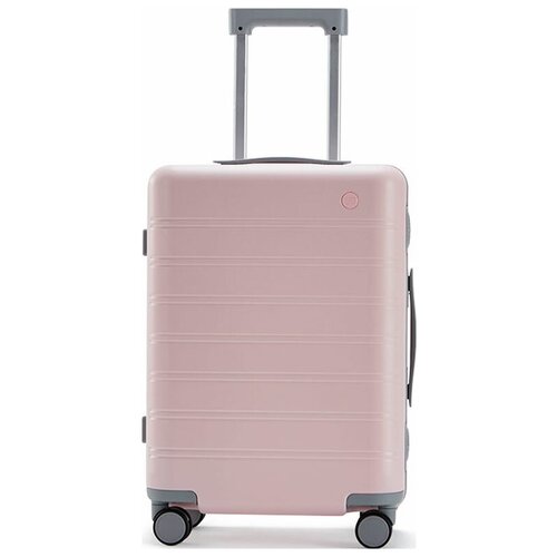 Чемодан NINETYGO Manhattan Frame Luggage 112003, 66 л, размер 24", розовый