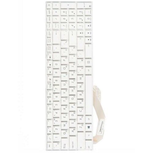 Клавиатура (keyboard) для ноутбука Asus, белая, без рамки, гор. Enter, MP-13K93SU-G50