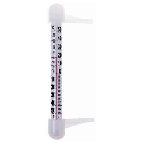 Термометр оконный (Ø 18 мм) полистирольная шкала крепление "на гвоздик" Rexant 70-0502 (50 шт.)
