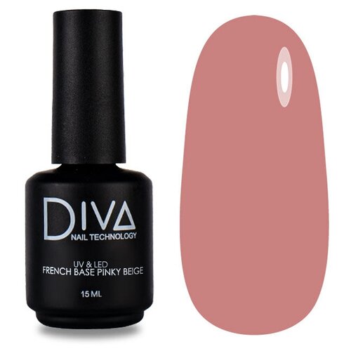 Diva Nail Technology Базовое покрытие French Base, pinky beige, 15 мл