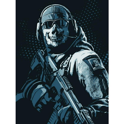 Плакат, постер на бумаге Call Of Duty: Black Ops 4/игровые/игра/компьютерные герои персонажи. Размер 30 х 42 см