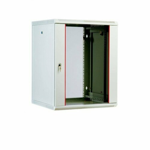 Шкаф коммутационный ЦМО ШРН-М-12.500 настенный, стеклянная передняя дверь, 12U, 600x610x520 мм