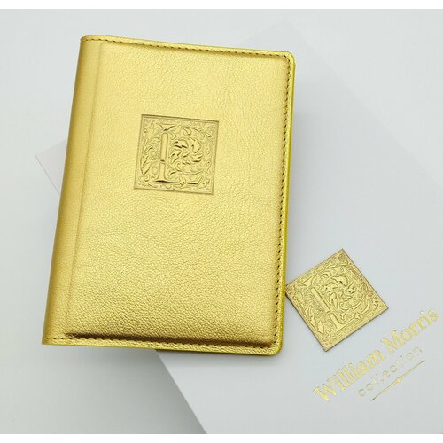 Обложка для паспорта William Morris, золотой