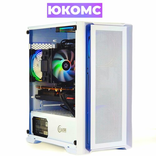 Игровой PC юкомс Core i5-13400F, RX 6600 8GB, HDD 1TB, SSD 480GB, 16GB DDR4, БП 600W, win 10 pro, White game case