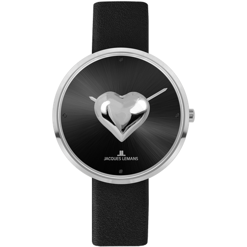 Наручные часы JACQUES LEMANS Design collection, черный, серебряный