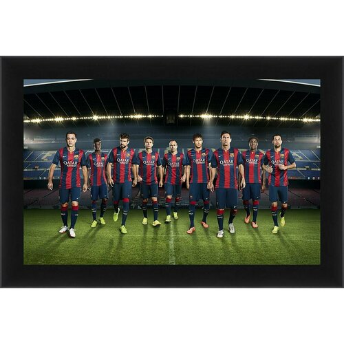 Плакат, постер на бумаге ФК Барселона. FC Barcelona. Размер 42 х 60 см