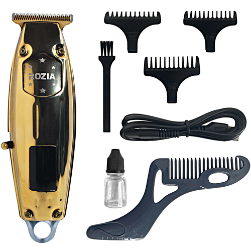 Машинка для стрижки волос HQ-258, Профессиональный триммер для стрижки волос, для бороды, усов, Золотистый, Pricemin