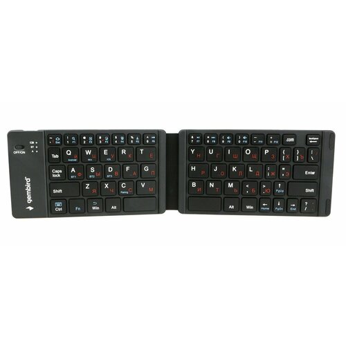 Клавиатура беспроводная Gembird KBW-6N, Bluetooth, 66 кл, складная, ультратонкая