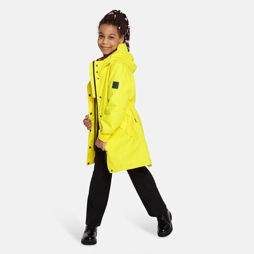 Пальто Huppa, размер 158, горчичный, желтый