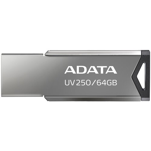 Флешка 64Gb USB 2.0 ADATA UV250, серебристый (AUV250-64G-RBK)