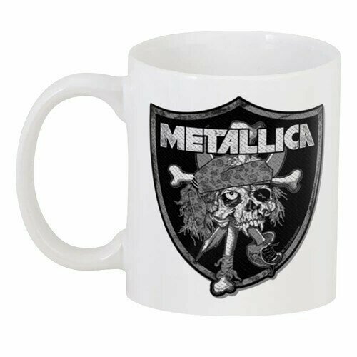 Кружка, пиала, чашка, стакан, супница металика, металлика, metallica, рок, rock.