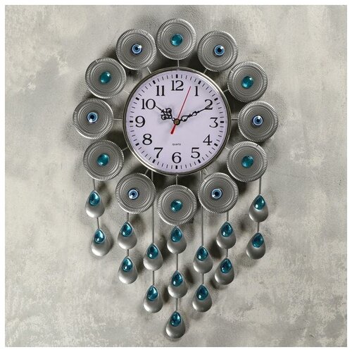 Quartz Часы настенные, серия: Ажур, "Малика", дискретный ход, d16 см, 47 х 30 см