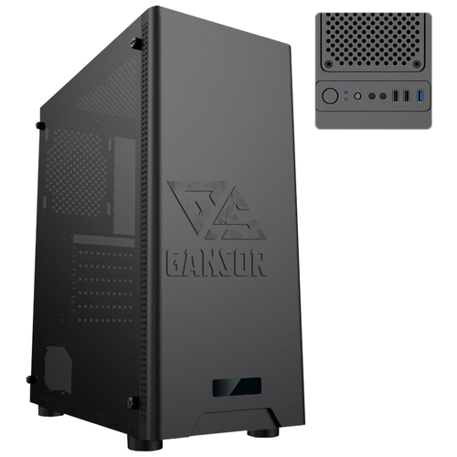 Компьютер GANSOR ADVANCED-1586783 Intel Pentium G6400 4.0 ГГц, Z490, 16Гб 2666 МГц, SSD 120Гб, HDD 4Тб, RTX 4060 Ti 8Гб (NVIDIA GeForce), 700Вт