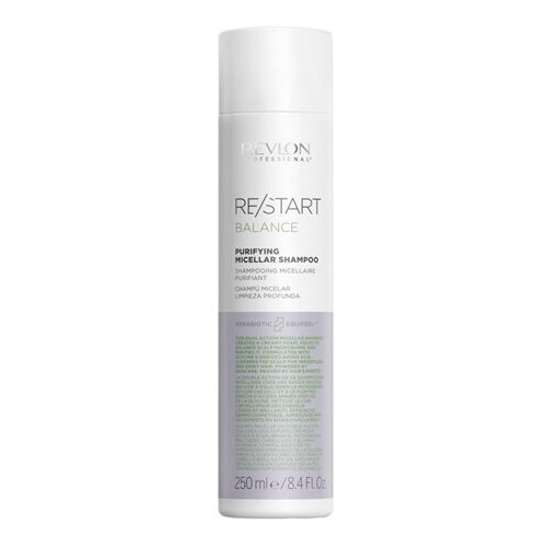 20538210 Revlon Prof. REVLON Restart Balance: Мицеллярный шампунь для жирной кожи головы (Purifying Micellar Shampoo), 250мл/1л