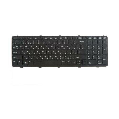 Клавиатура для HP 727682-251 черная с рамкой