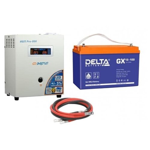 Инвертор (ИБП) Энергия PRO-800 + АКБ Delta GX 12100