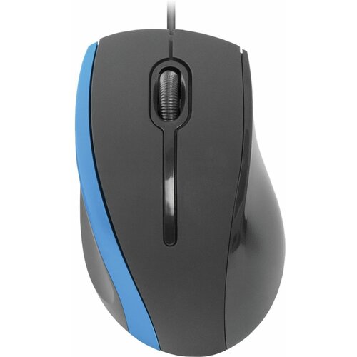 Мышь Defender #1 MM-340, черный/синий