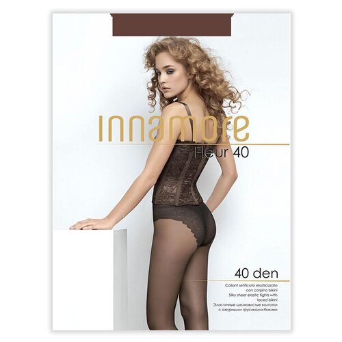 Колготки Innamore Fleur, 40 den, размер 4, коричневый