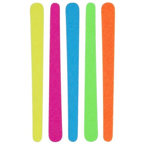 IRISK PROFESSIONAL Irisk, пилки неоновые тонкие 180/180 (06 Микс), 5 шт