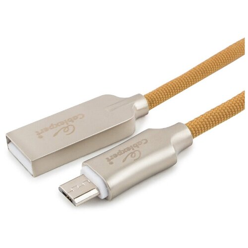 Аксессуар Gembird Cablexpert Platinum USB 2.0 AM/microB 1m Gold CC-P-mUSB02Gd-1M