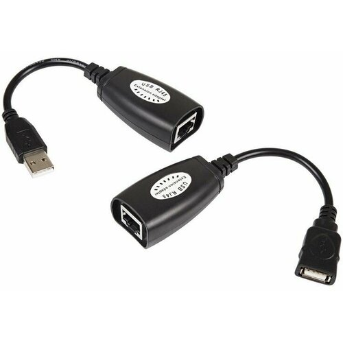 USB удлинитель по витой паре (8p8c) REXANT / Адаптер-удлинитель