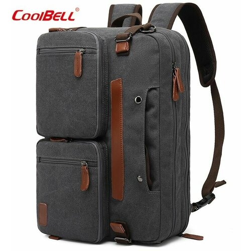 Рюкзак для ноутбука 15.6 дюймов бизнес темно-серый, трансформер