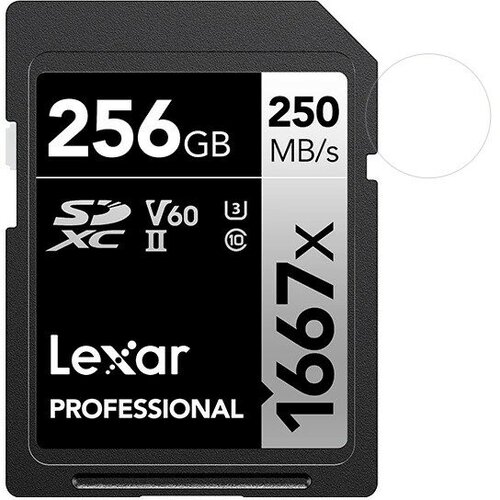 Карта памяти LEXAR Professional 1667x SDXC UHS-2 U3 V60 256 ГБ