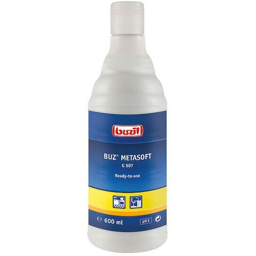 Чистящее средство BUZIL G507 Buz Metasoft для очистки стальных поверхностей от ржавчины налета, 0.6 л