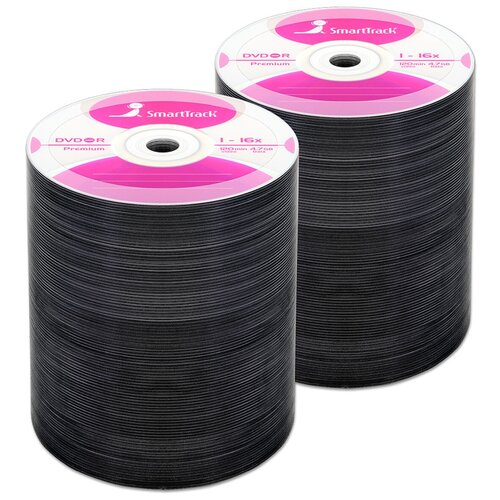 Диск DVD-R 4,7Gb 16x SmartTrack bulk, упаковка 200 шт.