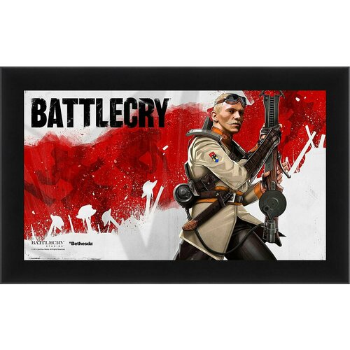 Плакат, постер на холсте Battlecry. Размер 21х30 см