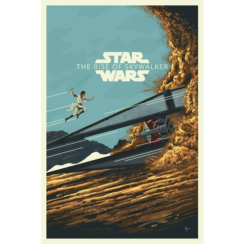 Плакат, постер на холсте Звездные войны: Скайуокер. Восход (Star Wars: The Rise of Skywalker, 2019г). Размер 21 х 30 см