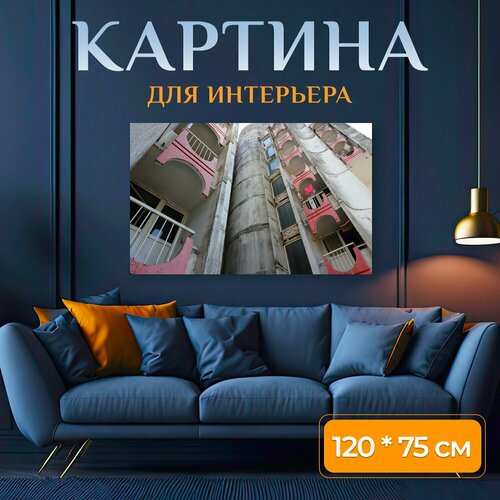 Картина на холсте "Черногория, подгорица, студент" на подрамнике 120х75 см. для интерьера