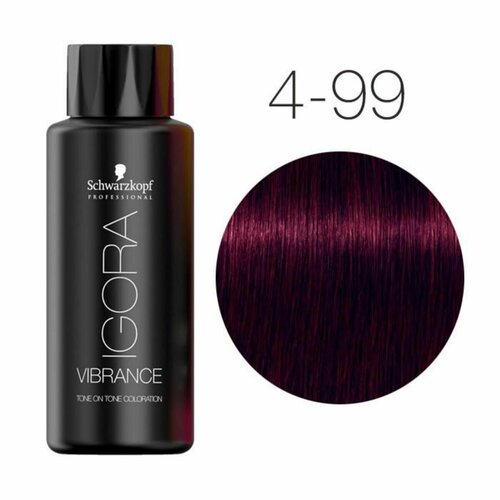 Schwarzkopf IGORA Vibrance 4-99 Средне коричневый фиолетовый Краска для волос 60 мл