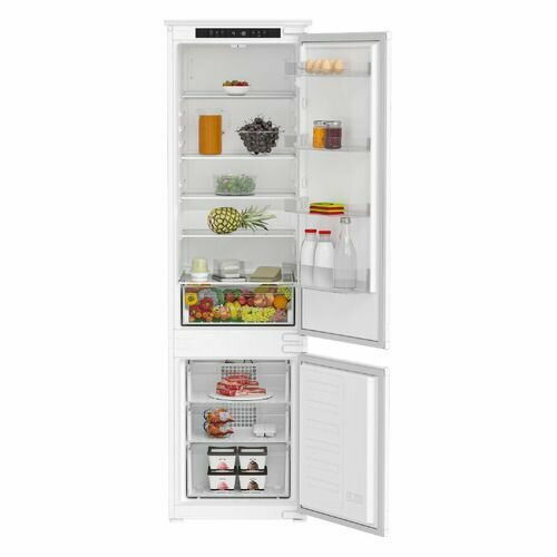 Встраиваемый холодильник Indesit IBH 20 черная панель, белый