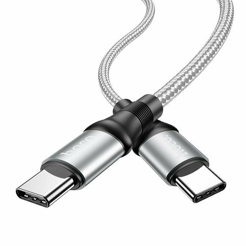 Кабель HOCO X50 Type-C to Type-C Exquisito 100W charging data cable 2м (серый)