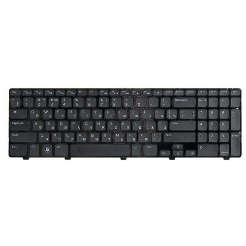 Клавиатура для ноутбука Dell Inspiron 15-3521, черная с рамкой, гор. Enter