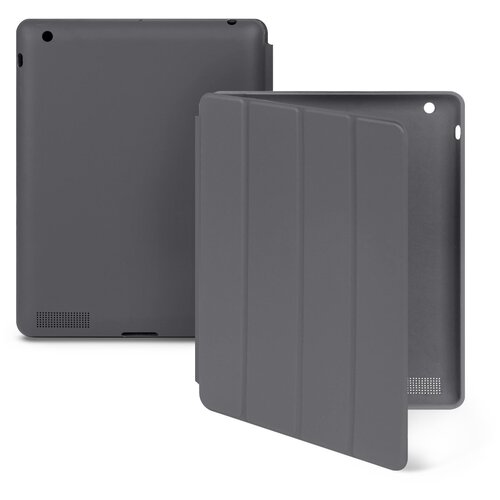 Чехол книжка для iPad 2 / 3 / 4 Smart case, Dark Grey