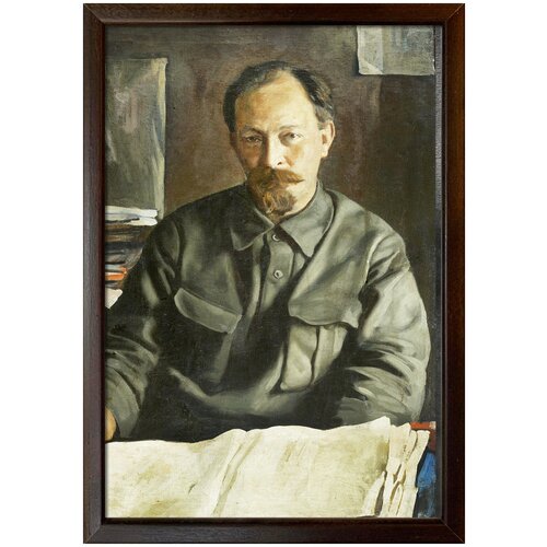 Портрет Дзержинского Ф. Э, формат А-4 (21x30 см.), деревянная рамка