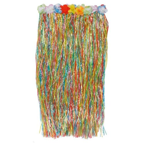 Длинная цветная гавайская юбка (80см) (650)