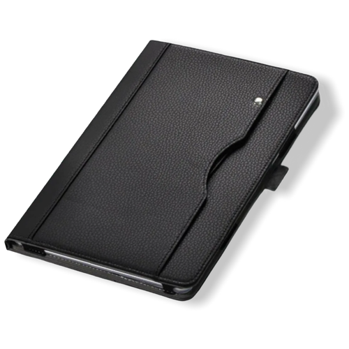 Чехол бизнес класса MyPads для Huawei MediaPad M6 10.8 с визитницей и держателем для руки из качественной импортной кожи черный