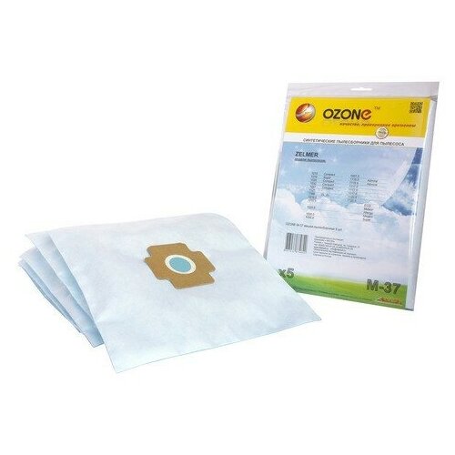 Синтетические мешки-пылесборники Ozone M-37 microne для пылесосов ZELMER тип ec1704