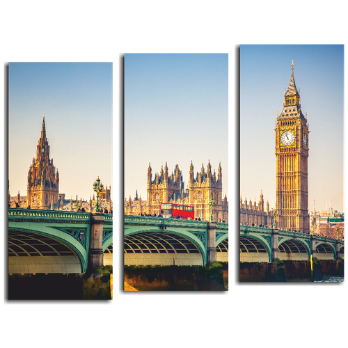 Модульная картина Мост в Лондоне 79х66 см