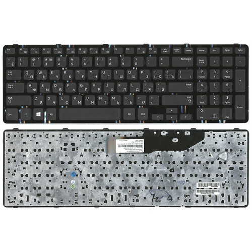 Клавиатура для ноутбука Samsumg CNBA5903303C черная с рамкой