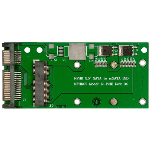 Адаптер-переходник для установки диска SSD mSATA в разъем 2.5" SATA 3 / NFHK N-PCIE