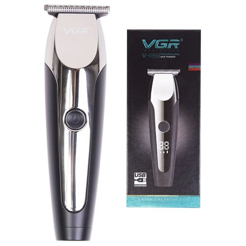Машинка для стрижки бороды и усов V059IPRO/триммер для волос/черный